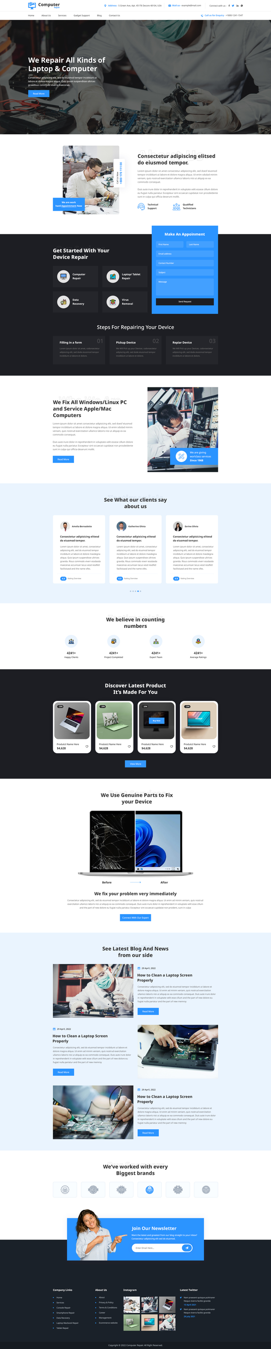 Computer WordPress Theme | Premium Computer WP Theme For Computer ...